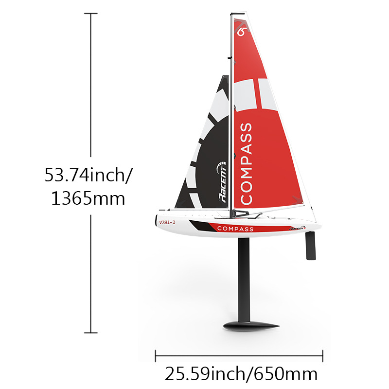 Cross-border orance 2-channel remote control sailing boat Water remote ...