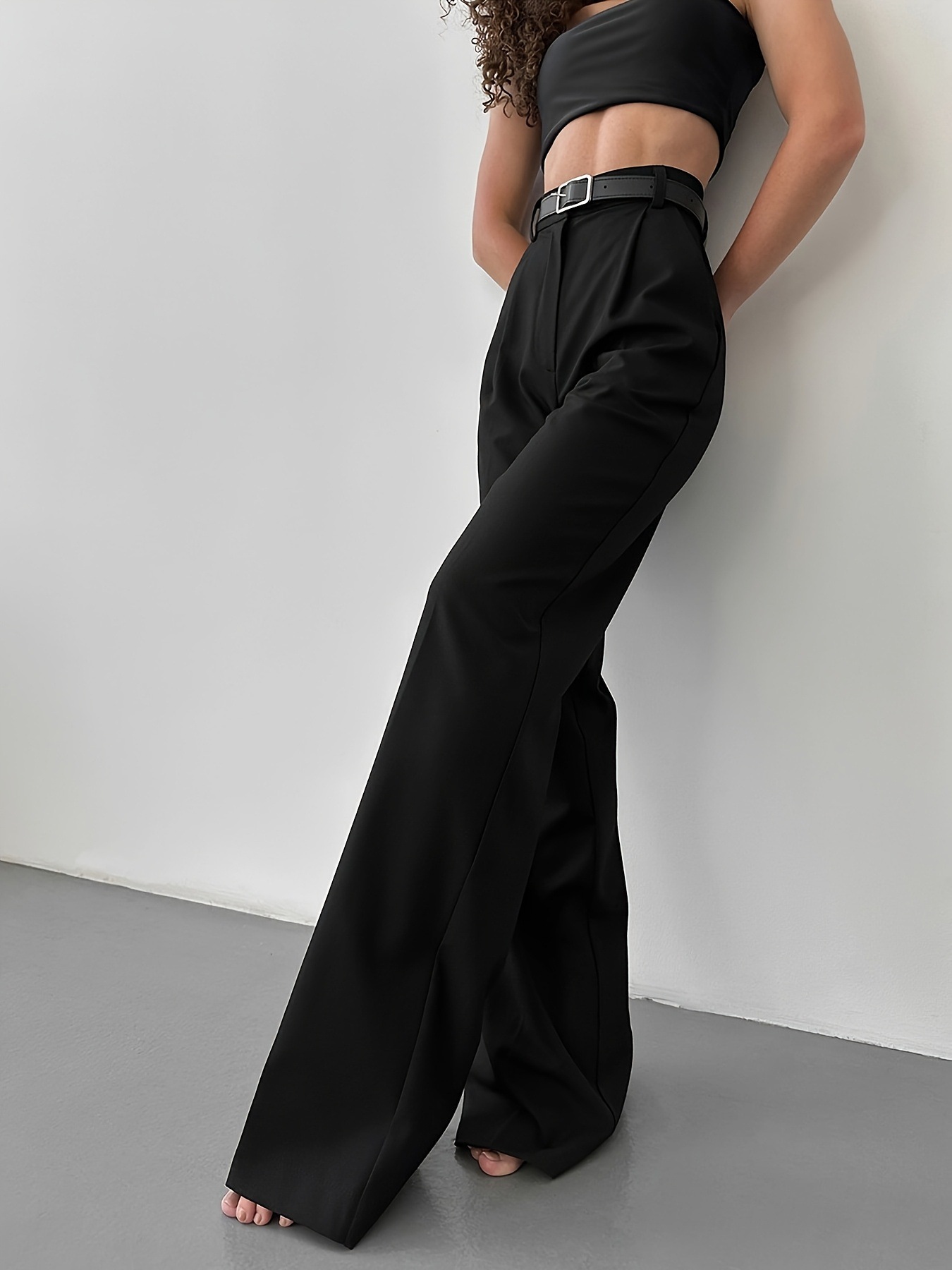 Elegant Women's Extra Long Pants for Tall Women 跨境-阿里巴巴