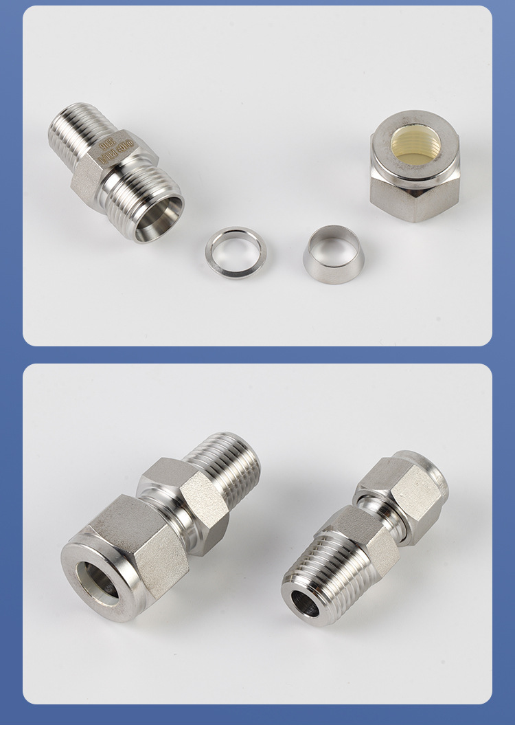316L不锈钢卡套直通终端接头ZG1/8-Φ6mm8mm变径异径气源免焊接头-阿里巴巴