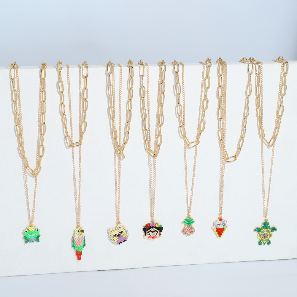 Wholesale cute cartoon animal pendant necklace - Nihaojewelry