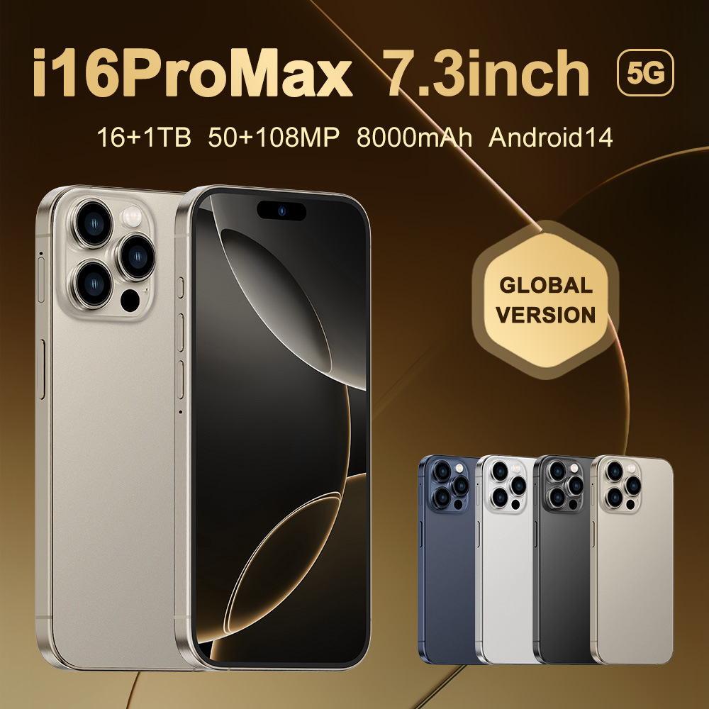 新款i16 ProMax 跨境手机7.3大屏外贸16+1T安卓智能手机(劲爆款)-阿里巴巴