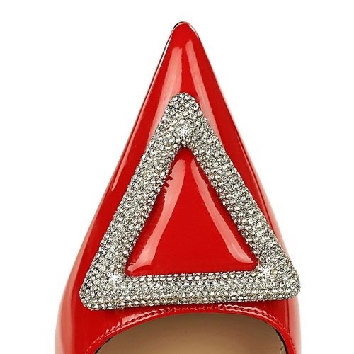 6122-8K36 Banquet Women's Shoes Lacquer Leather Shallow Mouth Pointed ...