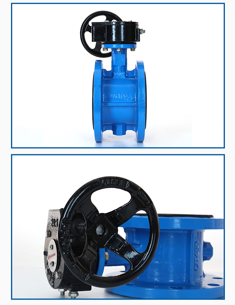 涡轮法兰蝶阀D341X-16Q dn50/350立式软密封手动球墨铸铁法兰蝶阀-阿里巴巴