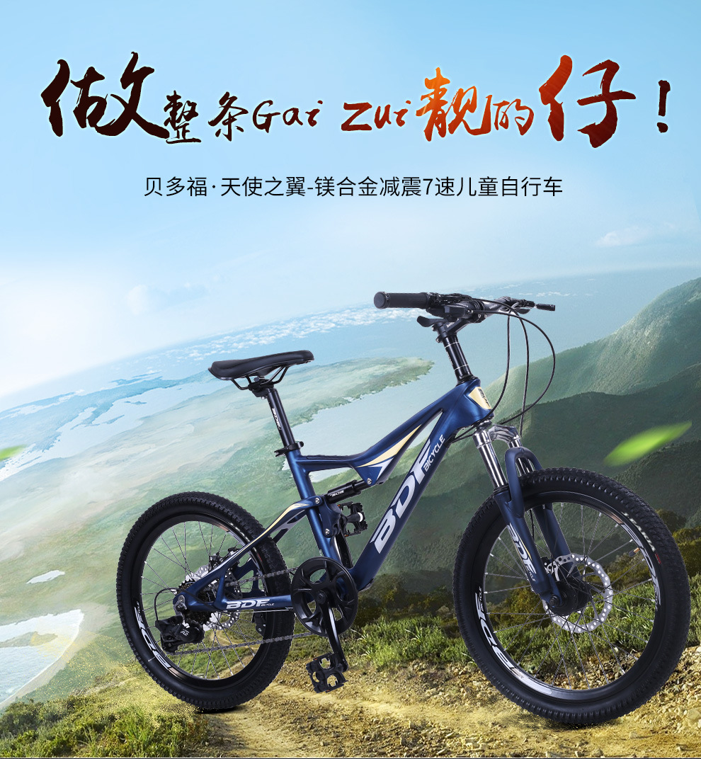 批发 BDF BICYCLE儿童自行车镁合金减震20寸变速 山地车碟刹单车-阿里巴巴