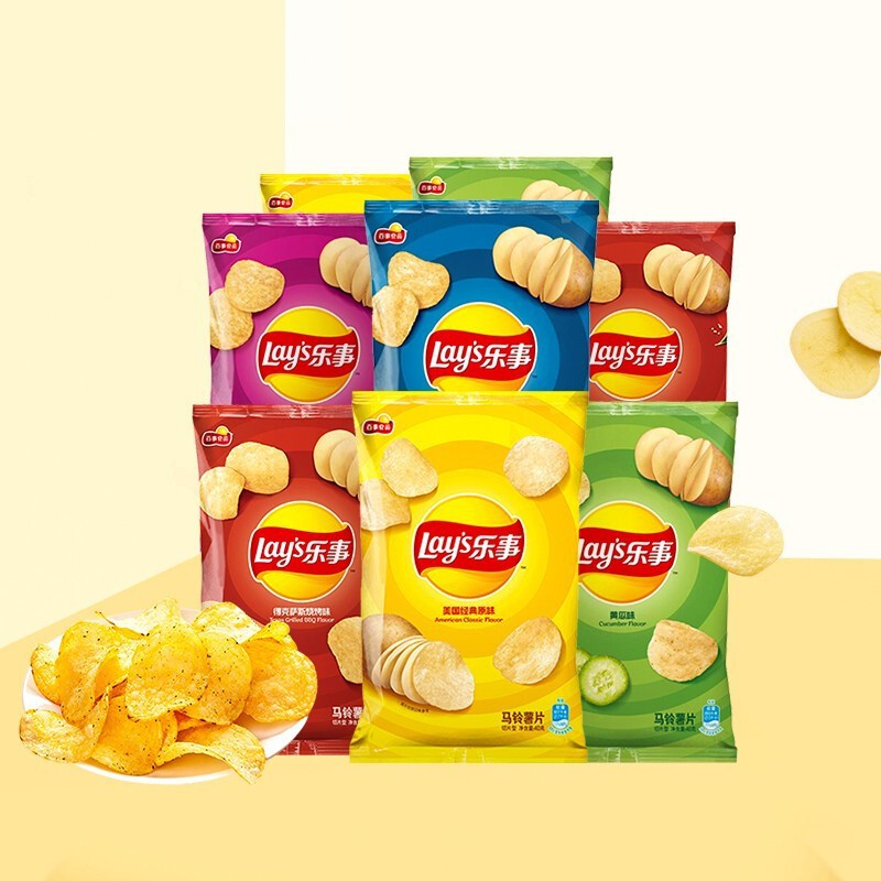 乐.事薯片40g原味青柠黄瓜番茄儿童零食礼包膨化小吃休闲食品-阿里巴巴