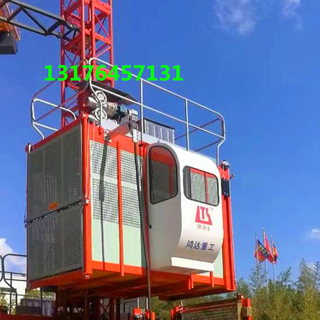 工地SC100/100施工升降机 1吨双笼升降机 construction elevator-阿里巴巴