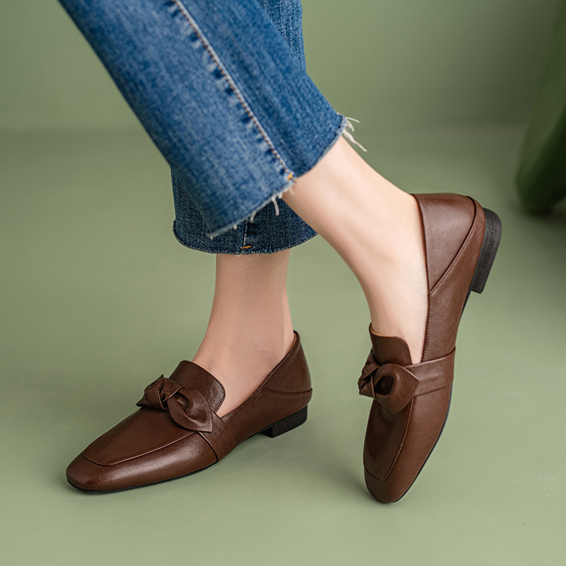 CHIKO Queralt Square Toe Block Heels Loafers Shoes