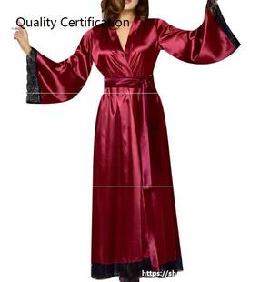 Robes Sexy red Rob Ladi drs女士家居服简约自然-阿里巴巴
