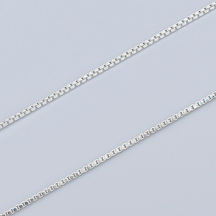 S925纯银饰品配件盒子链手工DIY项链吊坠配链散链长链手链链条-阿里巴巴