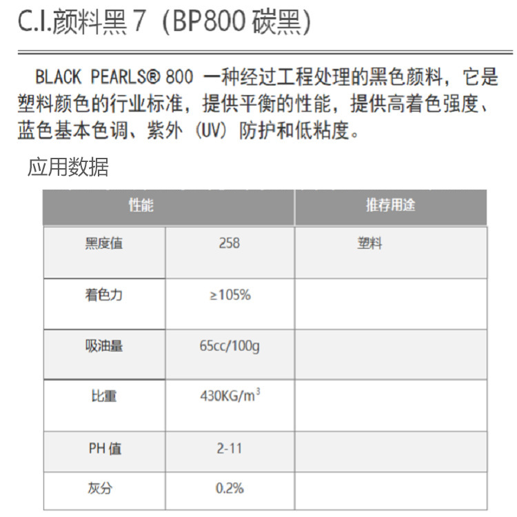 卡博特碳黑 BP800 色素炭黑BLACK PEARLS 800 炭黑 卡博特 KABOT-阿里巴巴