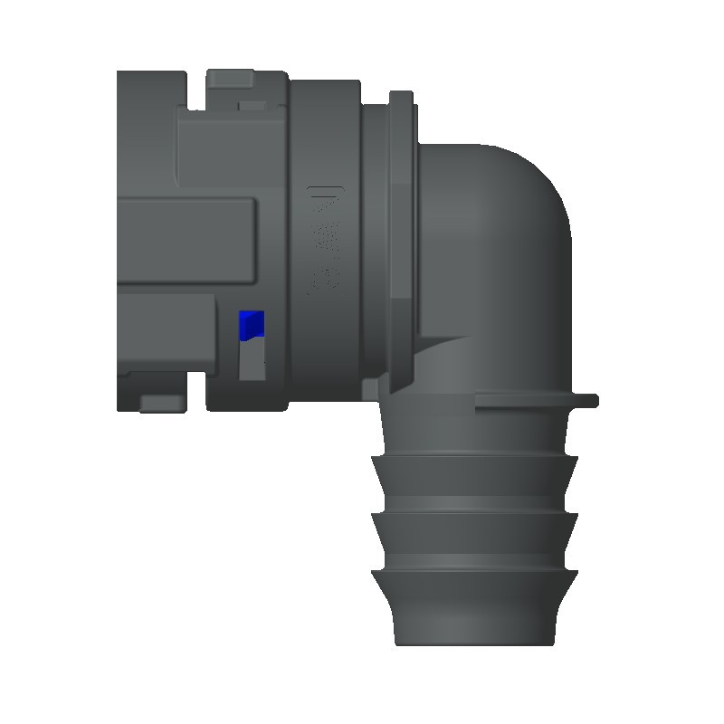 阿雷蒙VDA冷却液接头 接口NW16卡槽偏转90°配内径16.5尼龙管接头-阿里巴巴
