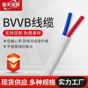 电线BVVB 2芯国标BVVB白色扁护套线 阻燃硬铜芯家装线 明装电线-阿里巴巴