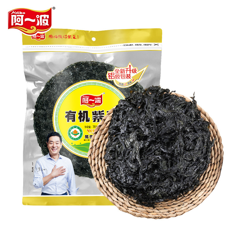 阿一波有机紫菜批发 福建特产无沙霞浦海产头水紫菜干38g*30包-阿里巴巴