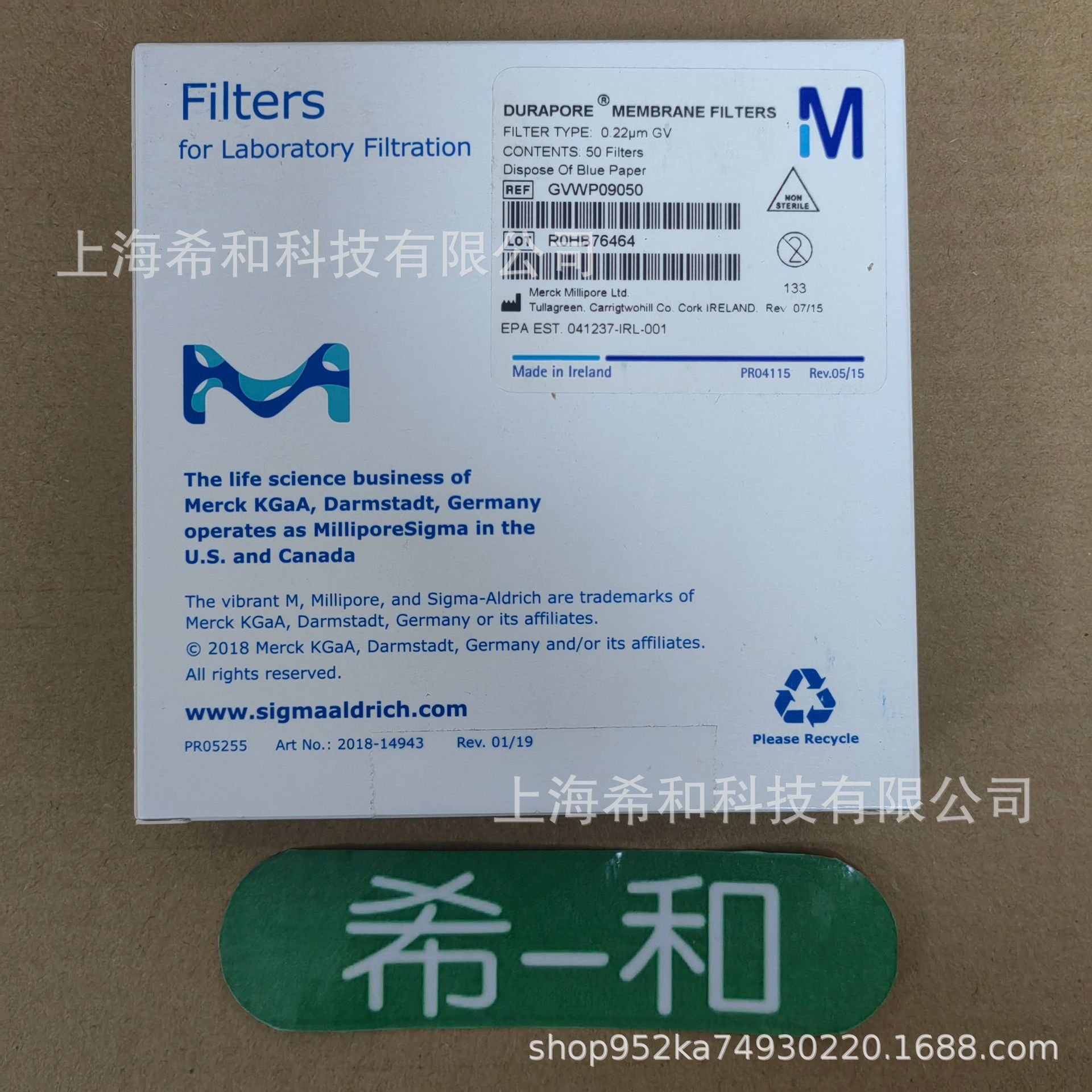 Millipore密理博PVDF 聚偏二氟乙烯滤膜 0.22μm GVWP09050-阿里巴巴
