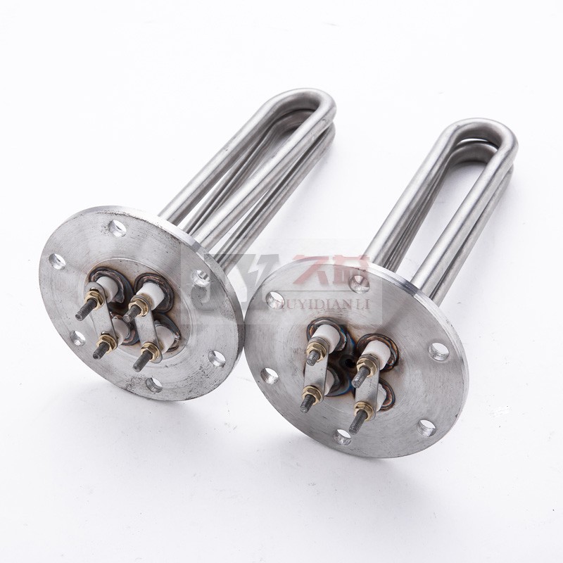 SRY2系列管状电加热器 不锈钢电加热管 380V/220V 法兰式电加热器-阿里巴巴