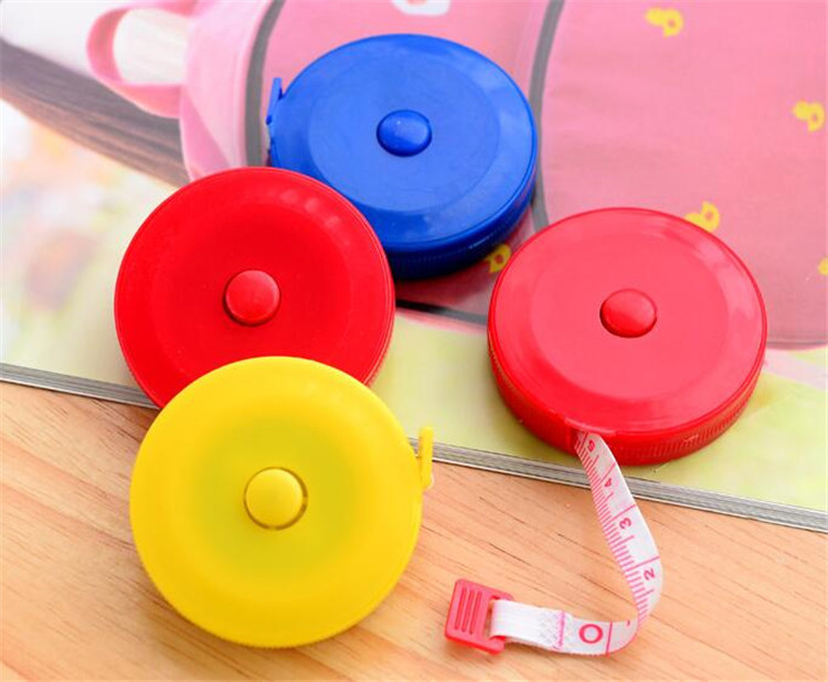 随身携带塑料多功能可爱迷你小圆卷尺伸缩卷尺1.5米软皮尺 批发-阿里巴巴