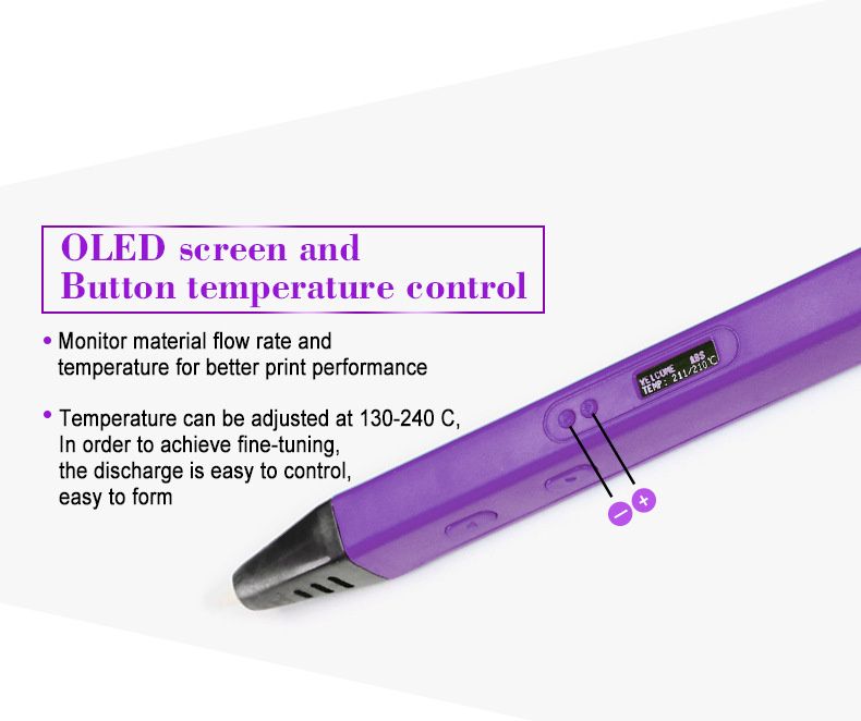 德望3d打印笔SANAGO油管主播网红精选3d笔 立体涂鸦绘画笔 3d pen-阿里巴巴
