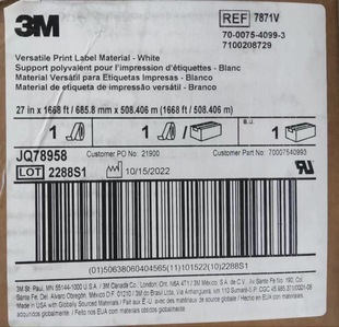 3M7871V 3M7871耐久性标签 原装正品 大量现货-阿里巴巴