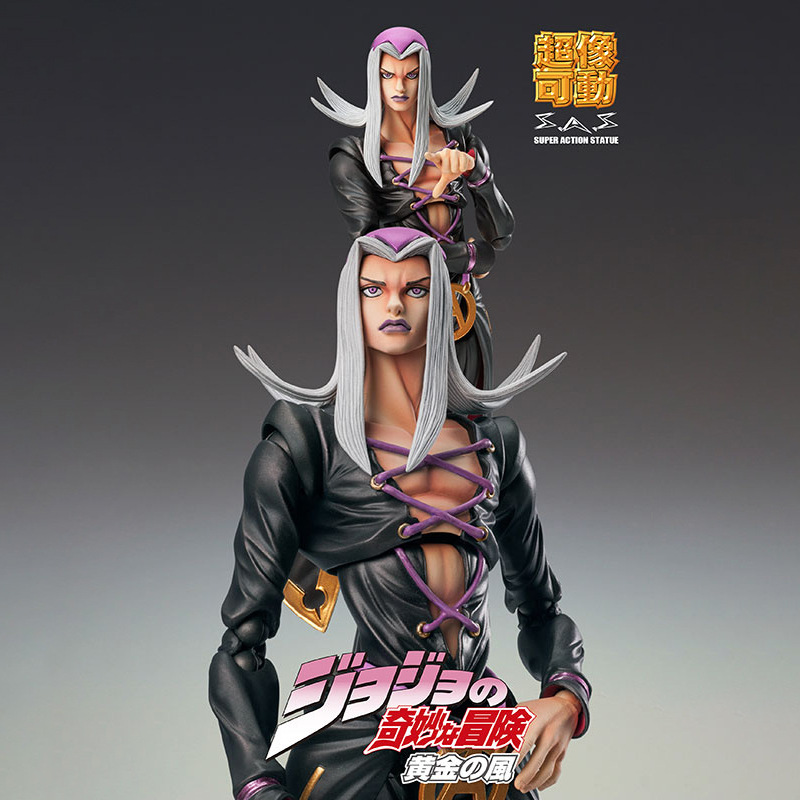 超像可动人偶#58 JOJO的奇妙冒险 黄金之风 雷欧・阿帕基手办-阿里巴巴