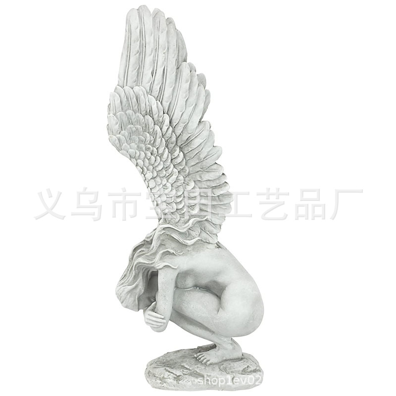 Angel Redemption Statue跨境天使纪念与救赎雕像树脂工艺品摆件-阿里巴巴