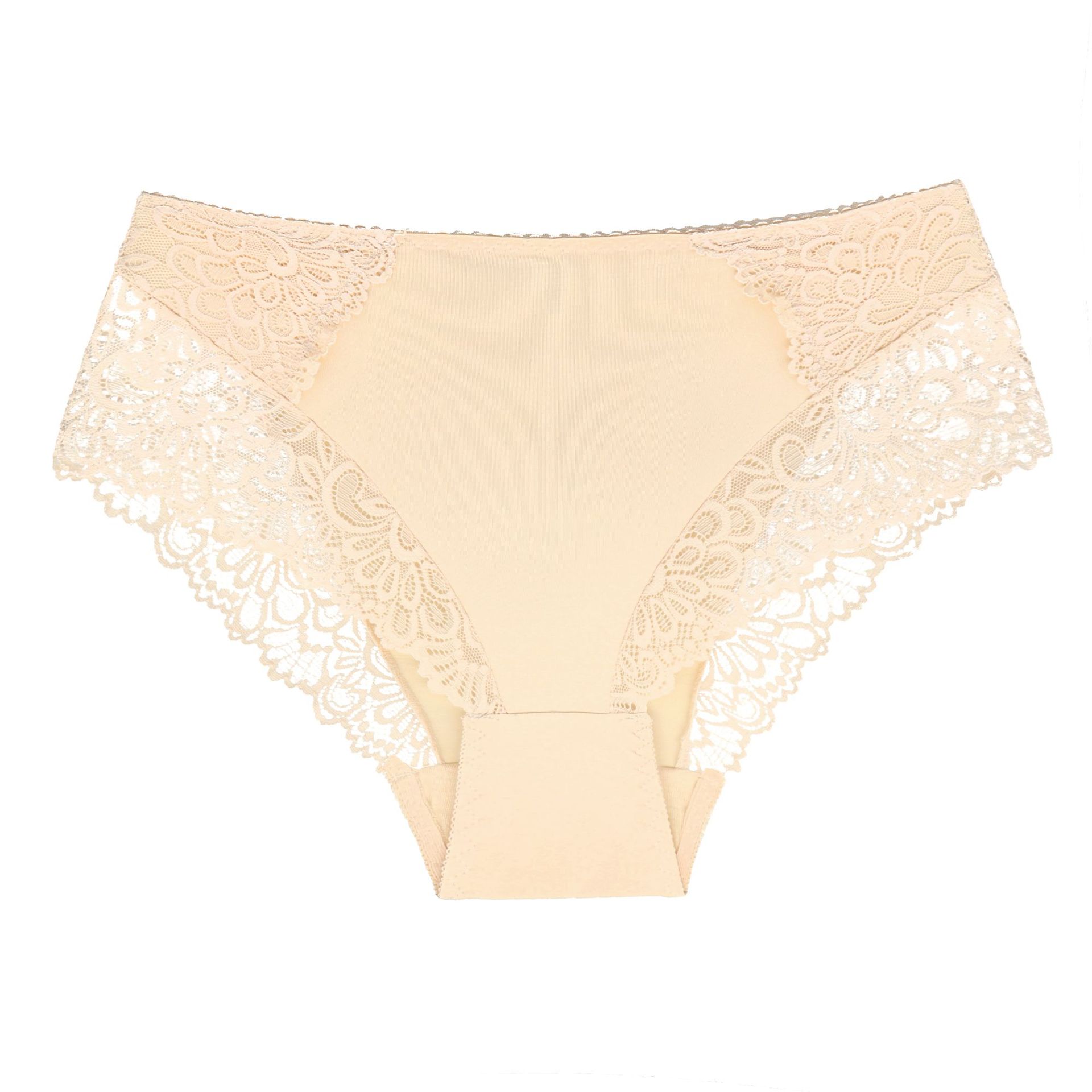 欧美外贸大码女士性感蕾丝内裤中高腰加大妈咪裤0XL-5XL一件代发-阿里巴巴