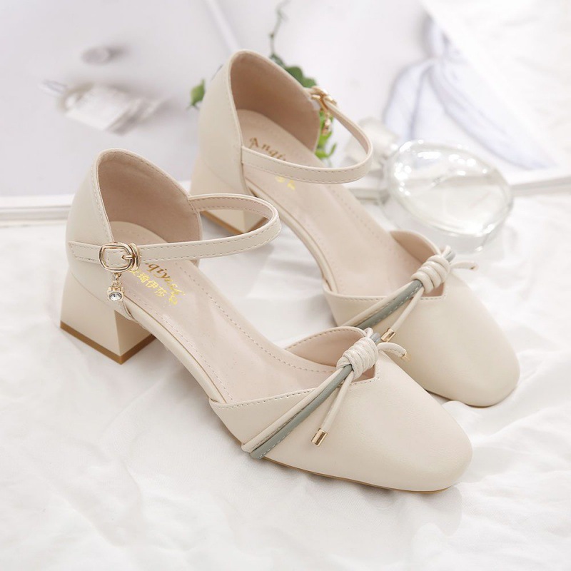 Chunky heel sandals women's high heels summer shoes women's new fairy ...