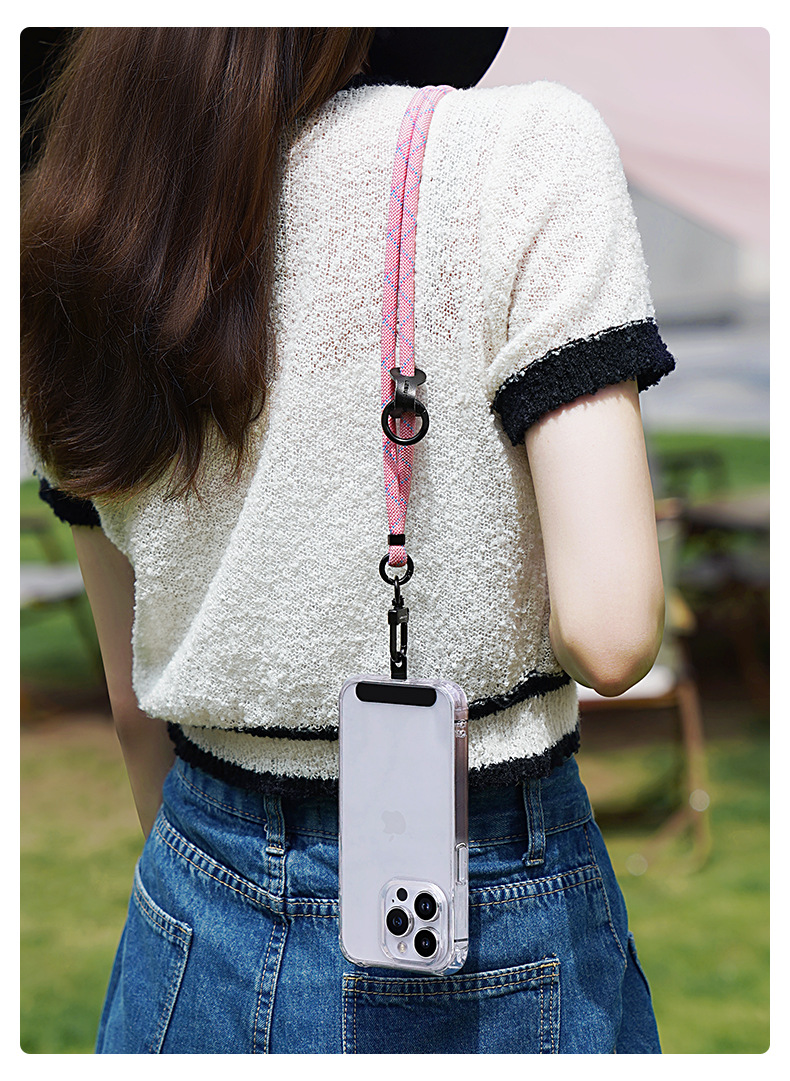 新款8MM手机挂绳斜跨手机壳背带电话挂绳高端可调节挂脖绳男女款-阿里巴巴