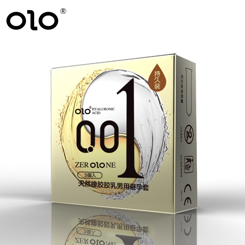 OLO避孕套男神女神玻尿酸001套丝薄001安全套3只装酒店成人性用品-阿里巴巴