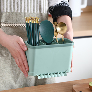 厨房沥水筷子筒餐具收纳盒置物架勺子叉子筷笼塑料筷篓筷子盒批发-阿里巴巴