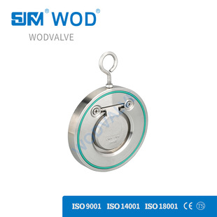 H74W-16P单板止回阀O型氟橡胶密封圈圆片式单向阀304不锈钢止逆阀-阿里巴巴