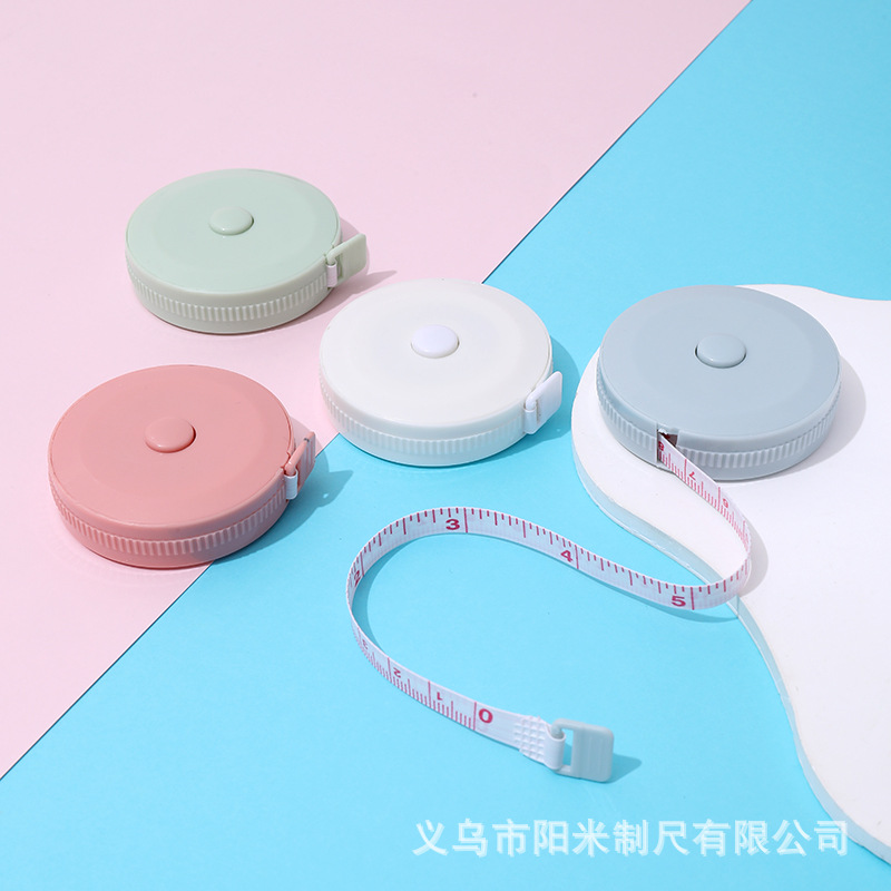 家用可爱自动伸缩型皮尺卷尺 迷你小软尺1.8米塑料卷尺 量衣尺-阿里巴巴