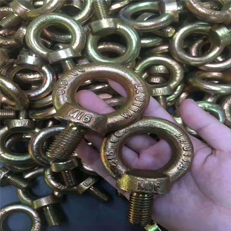 工厂现货吊环螺丝加长吊环GB825/DIN580重型吊环吊母镀锌吊环螺栓-阿里巴巴