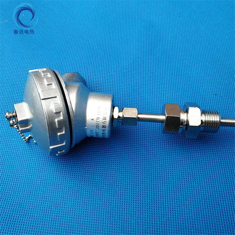 WRNK-331/231铠装热电偶 活动螺纹K型高温可弯曲探针热电偶传感器-阿里巴巴