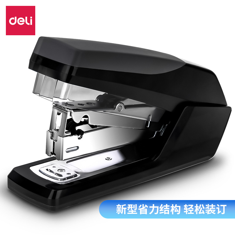 Deli 0368 labor-saving stapler binding machine stapler single finger ...