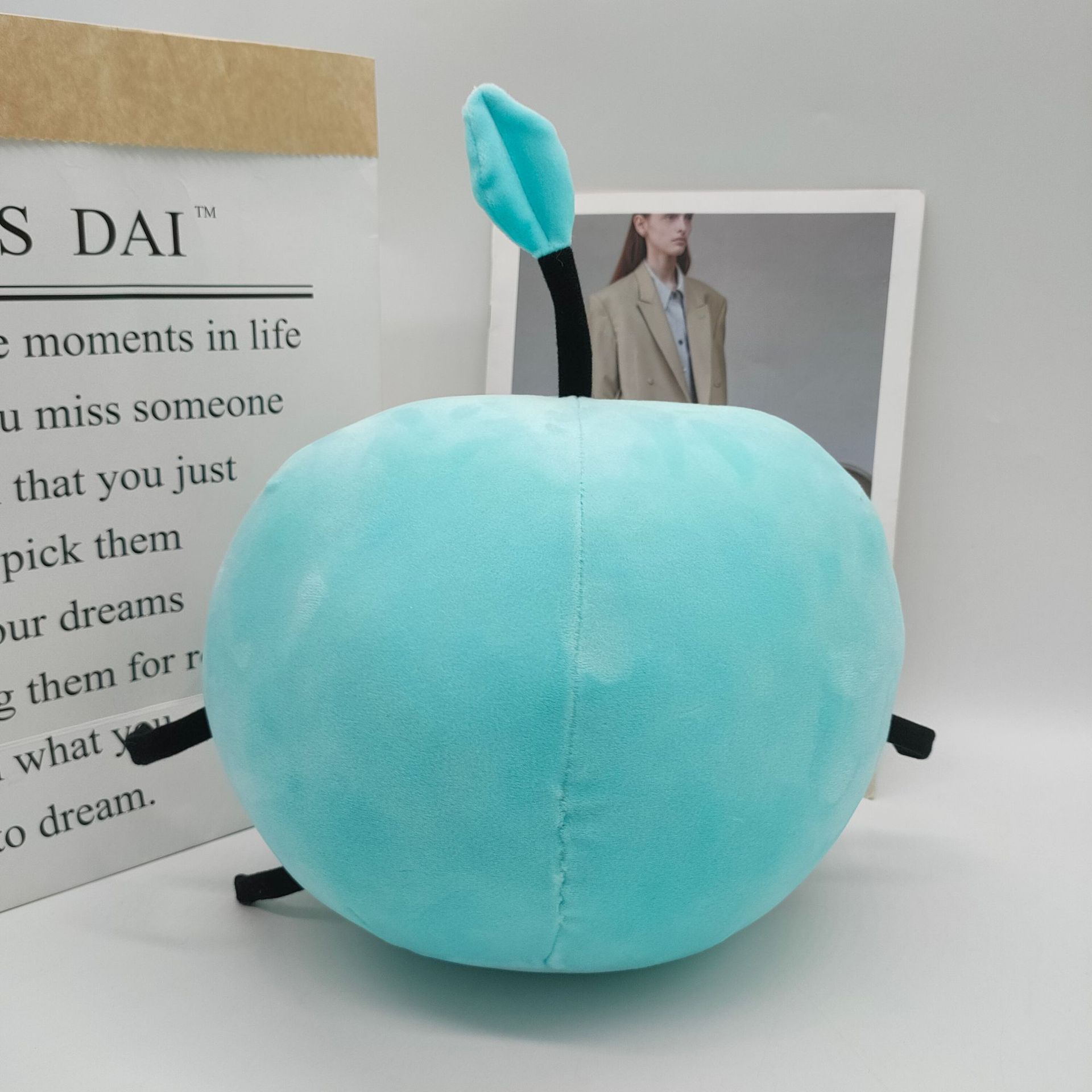 PWA Ball Plush绿苹果stardew valley junimo plush 毛绒玩偶抱枕-阿里巴巴