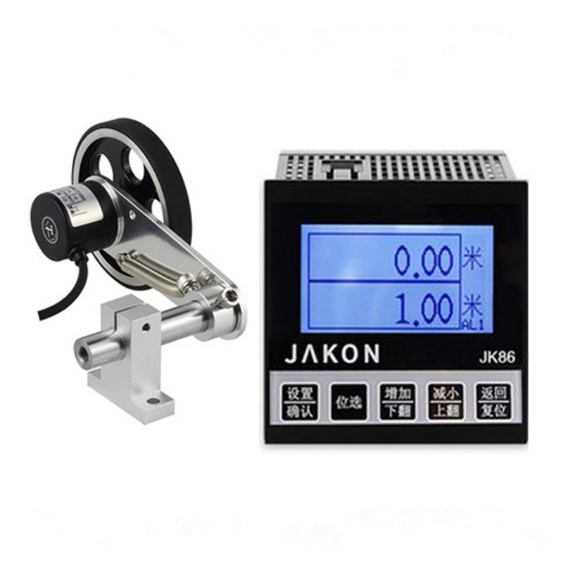 中文JK86计米器滚轮式高精度电子数显长度计数器编码器控制封边机-阿里巴巴