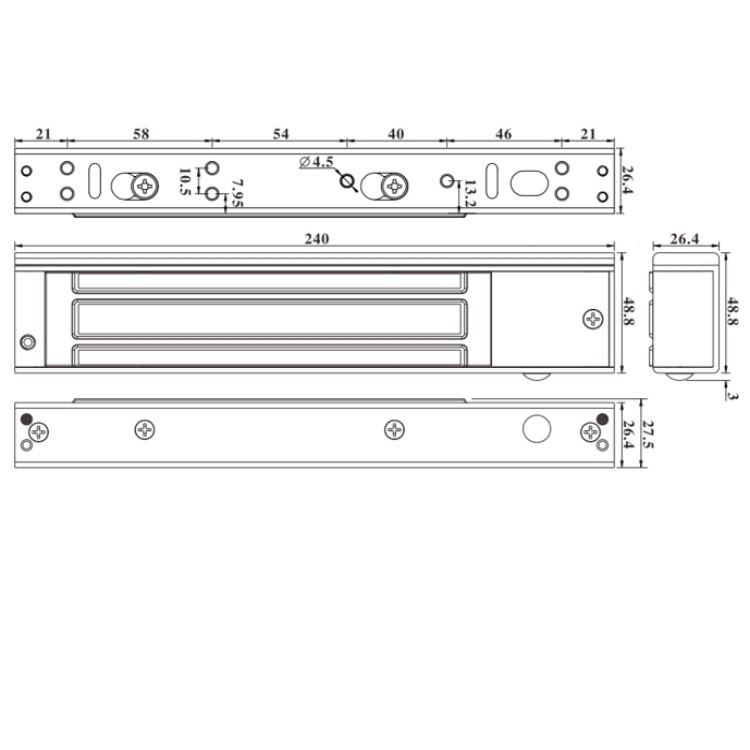 DS-K4H250PSC 海康威视280kg单门磁力锁 DS-K4H250PSC-U-阿里巴巴