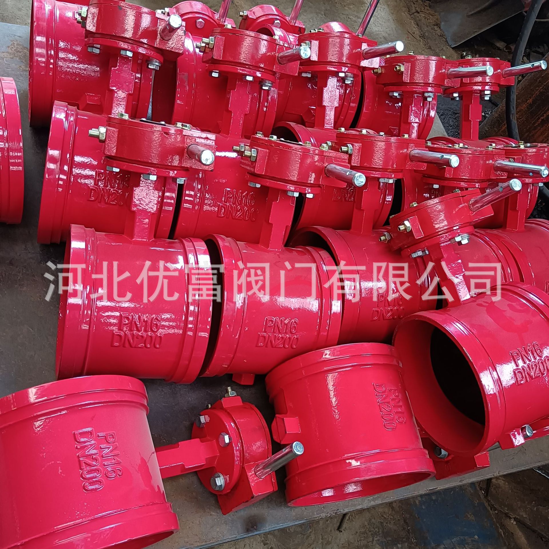 消防阀门 手柄沟槽蝶阀 涡轮信号手动卡箍蝶阀 D381X XD381X-阿里巴巴