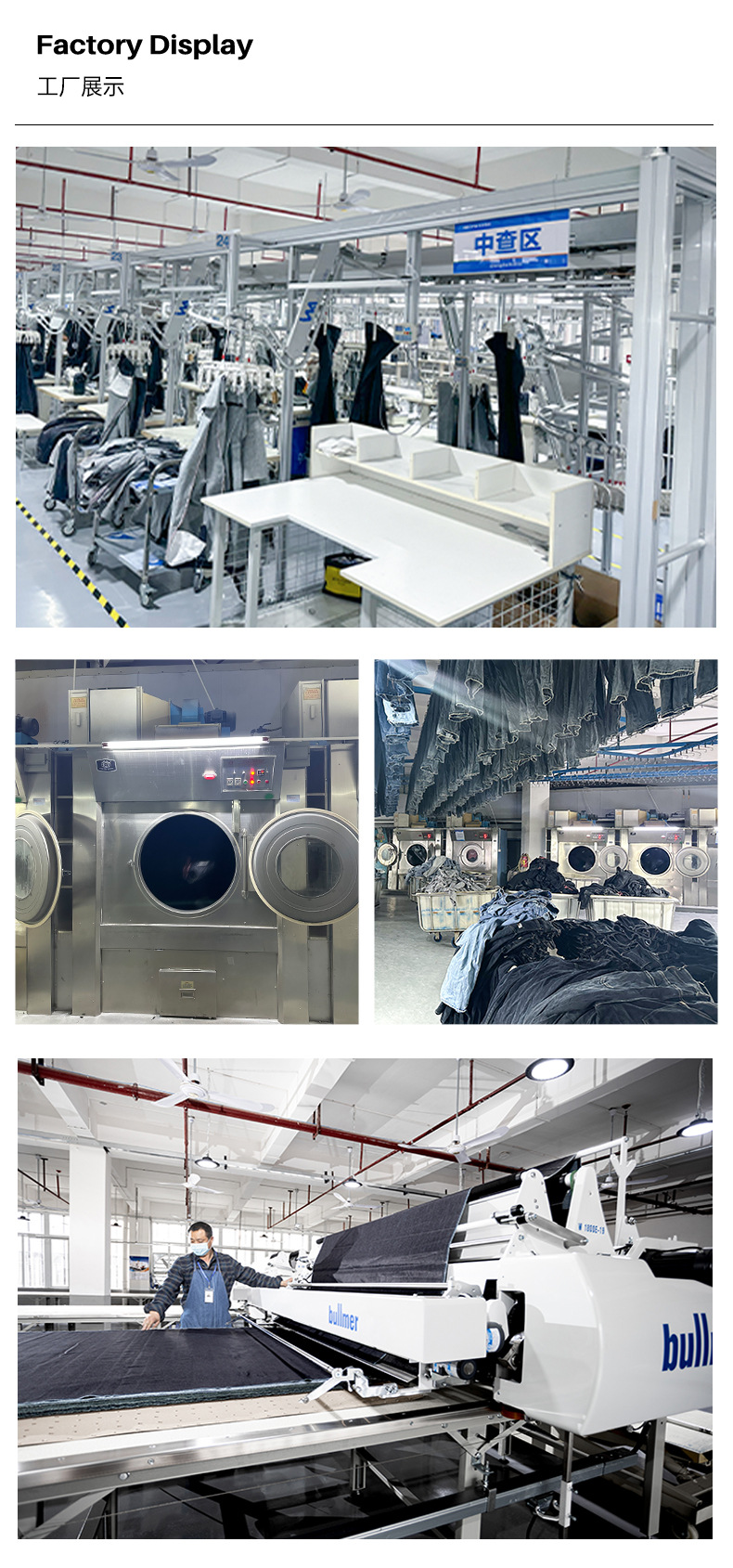 OREETA丨美式水洗蓝阔腿牛仔裤男女潮牌cleanfit简约休闲直筒长裤-阿里巴巴