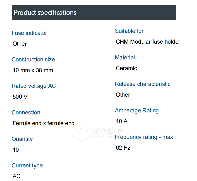 BUSSMANN巴斯曼熔断器C10G4 低压陶瓷熔断器10*38 延时熔断器500V-阿里巴巴