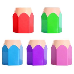 Pencil Pot Holder Pen Storage Vase Stationery Gift Hexagonal-阿里巴巴