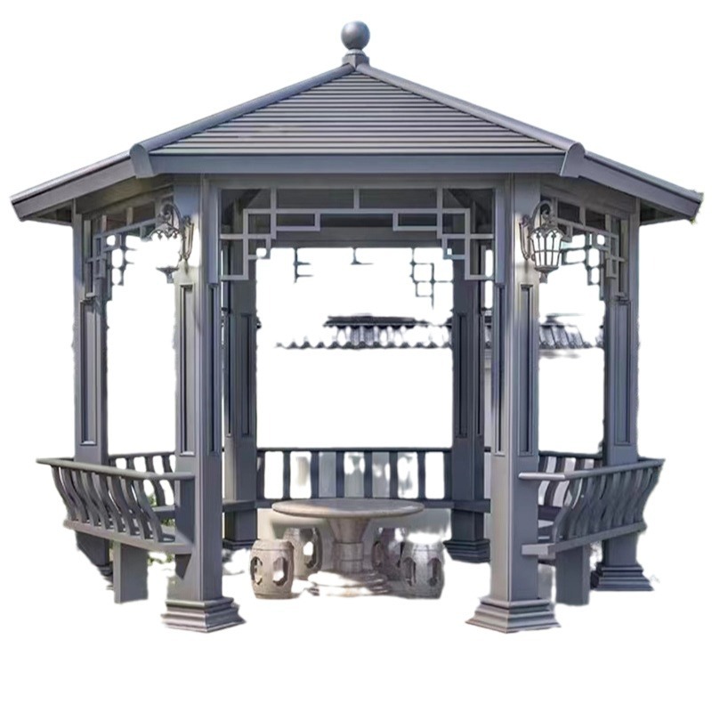 Outdoor Pavilion aluminum alloy Park Water Pavilion landscape Pavilion ...