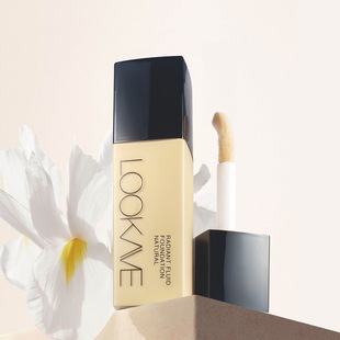 LOOKAVE粉底液亮肤持妆防汗防水保湿不易脱妆小方瓶粉底液霜-阿里巴巴