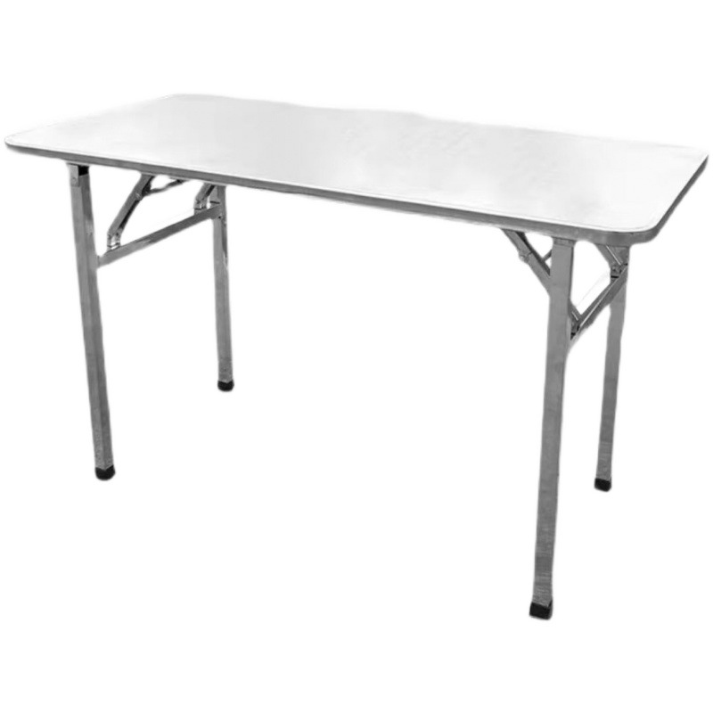 hqa stainless steel folding round table durable square table long ...