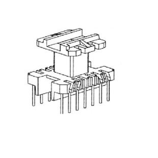 EE25变压器骨架立式 7+7针EF25高频电木骨架电源线圈电感精密-阿里巴巴