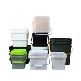 Wholesale 200ML-25L Square Plastic Buckets with lids-阿里巴巴