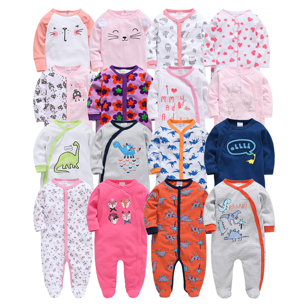 2021 autumn newborn clothes cartoon baby crawling clothes ha Yi Long ...