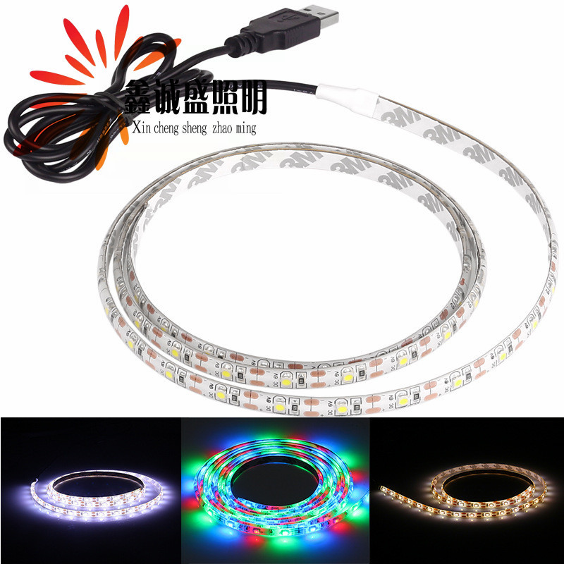 5vLED灯带红绿蓝黄紫白光2835低压电池充电宝USB驱动5v一灯一剪-阿里巴巴