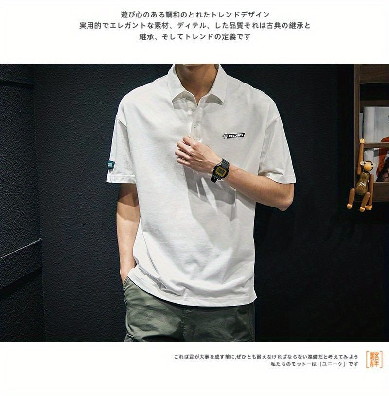 230g重磅夏季Polo衫男t恤大码宽松潮牌ins日系黑色短袖口袋体恤-阿里巴巴