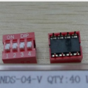 SW-DIP4 8P 脚距2.54mm 拨码开关 NDS-04-V DIP-阿里巴巴